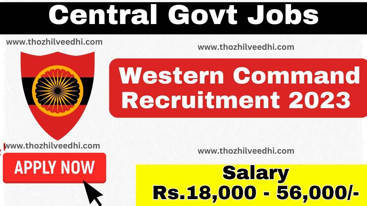 Western Command Recruitment 2023 Apply Now For Latest 37 Steno Grade